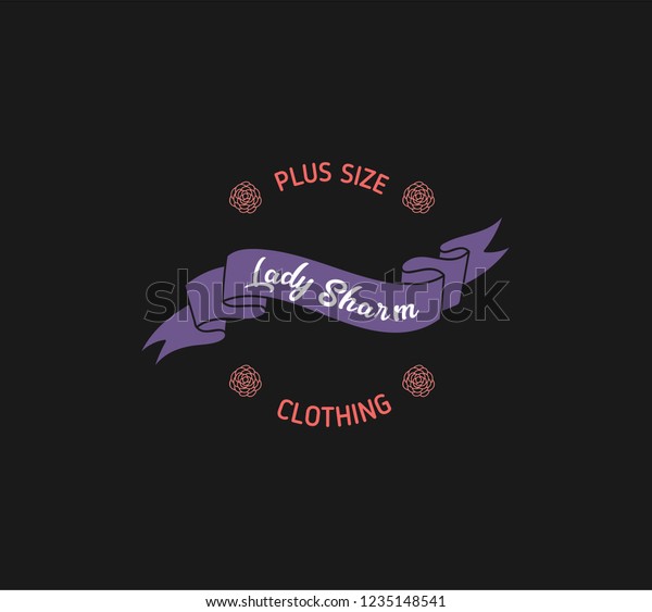 Logo Plus Size Clothing Body Positive Stock Vector (Royalty Free ...