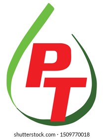 Logo Pt Station Background White Vector Stock Vector (Royalty Free ...