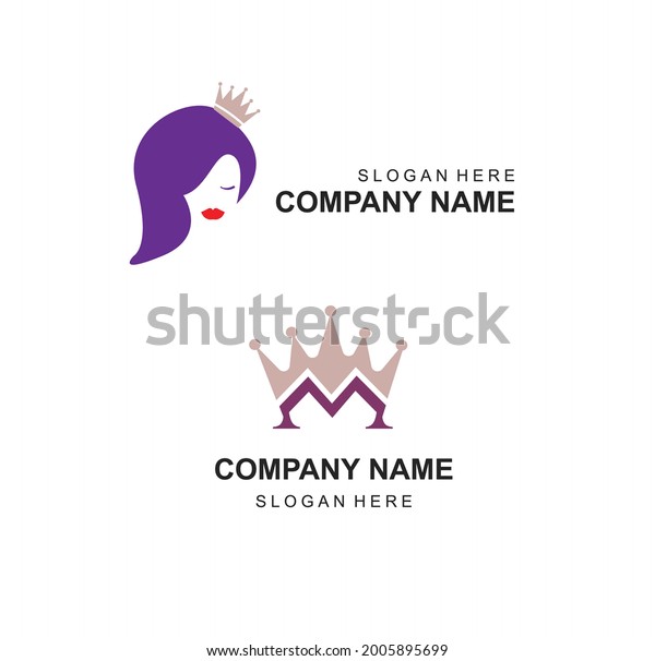 Logo Queen Crown Letter M Stock Vector (Royalty Free) 2005895699 ...