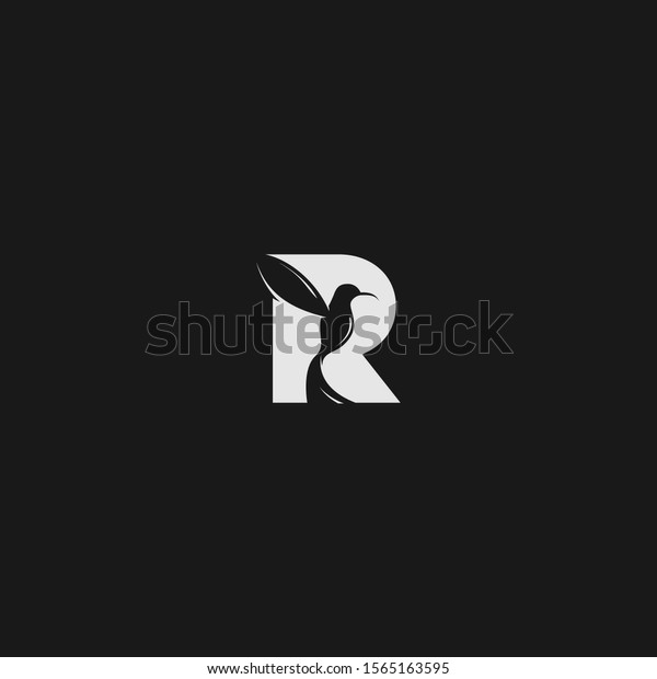 Logo R Bird Combine Design Stock Vector (Royalty Free) 1565163595 ...