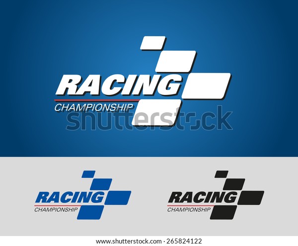 Logo Racing Championship Stock Vector (Royalty Free) 265824122