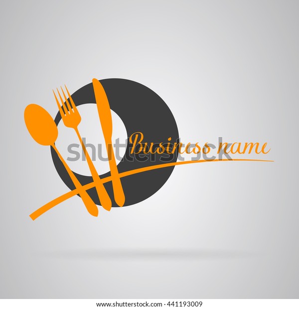 Logo Restaurant Orange Stock Vector (Royalty Free) 441193009
