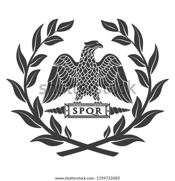 Logo Roman Eagle Stock Vector (Royalty Free) 1194722683