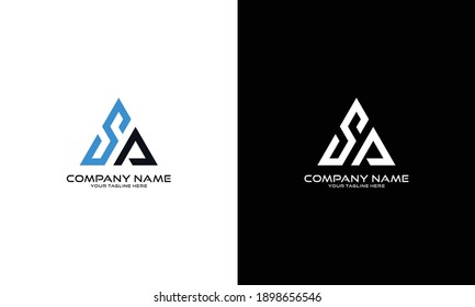 Logo S Sa Lettering Vector Design Stock Vector (Royalty Free ...