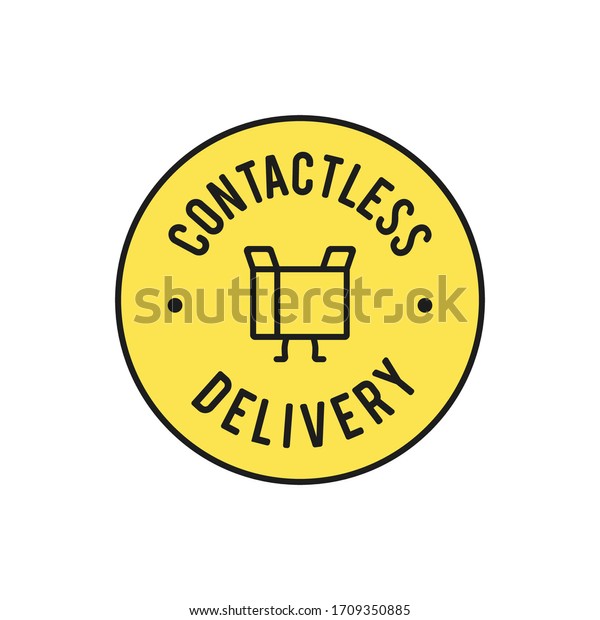 Logo Safe Delivery Badge Sticker Box Stock Vector (Royalty Free) 1709350885