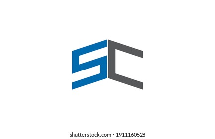 Logo Sc 3d Logo Contruction Symbol Stock Vector (Royalty Free ...