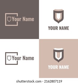 Logo Security Company Shield Stock Vector (Royalty Free) 2162807119 ...