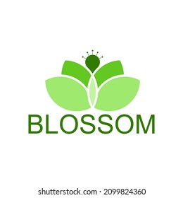 logo sekuntum bunga yang telah mekar: vector de stock (libre de ...