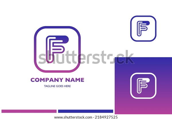 Logo Set Letter F Gradient On Stock Vector (Royalty Free) 2184927525 ...