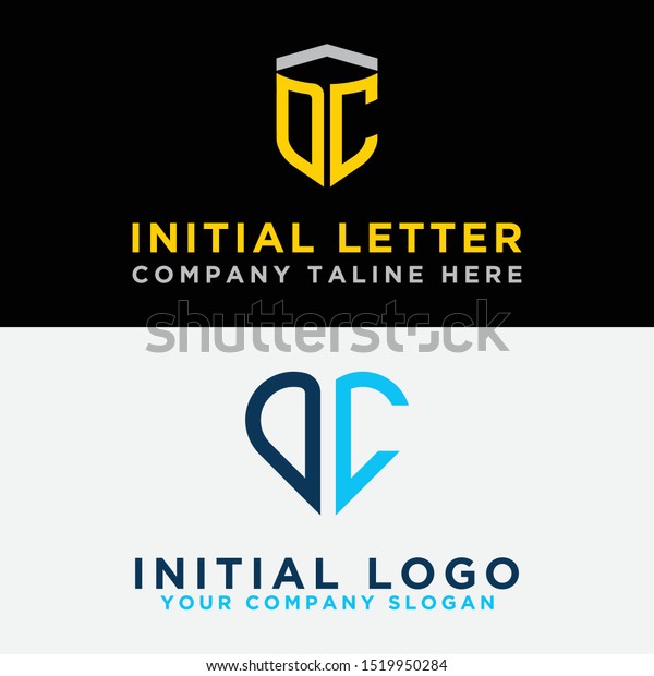 Logo Sets Modern Dc Graphic Design Stock Vector (Royalty Free ...