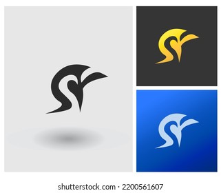 Logo Sf Ssf Negative Space Style Stock Vector (Royalty Free) 2200561607 ...