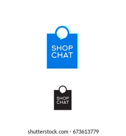 Logo Shop Chat Communication Purchase Shopping Stock Vector (Royalty ...
