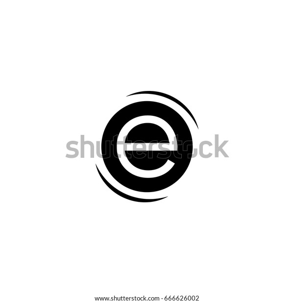 Logo Sign Letter E Circle Icon Stock Vector (Royalty Free) 666626002 ...