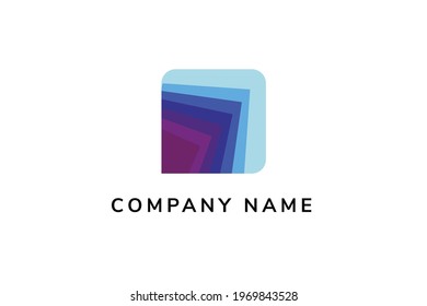 Logo Simple Box Shape Repetitive Line Stock Vector (Royalty Free ...