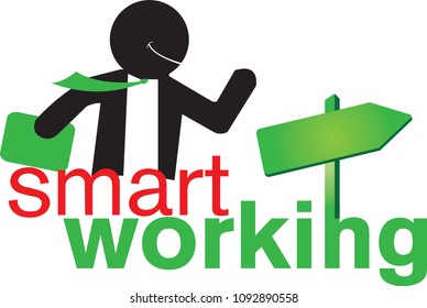 Logo Smart Work Office Stock Vector (Royalty Free) 1092890558 ...