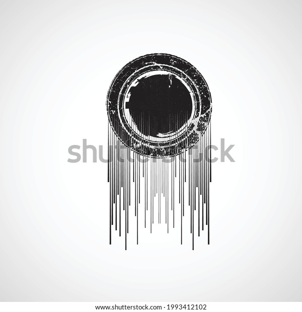 Logo Speed Lines Grunge Textured Unusual Stock Vector (Royalty Free ...