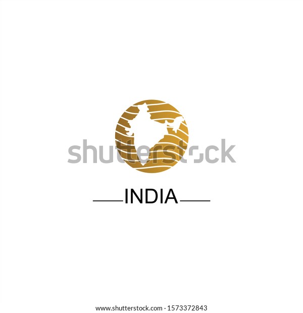 Logo Symbol Map Country India Stock Vector (Royalty Free) 1573372843 ...