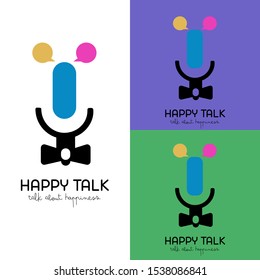 Logo Symbol Template Happy Talk Vector Stock Vector (Royalty Free ...