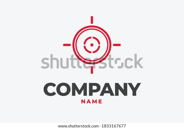 Logo Target Market Design Concept: เวกเตอร์สต็อก (ปลอดค่าลิขสิทธิ์ ...