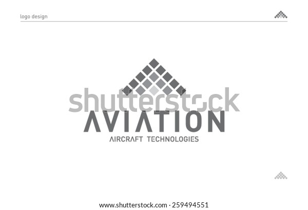 Logo Template Aviation Technology Aircraft Company Stock Vector ...