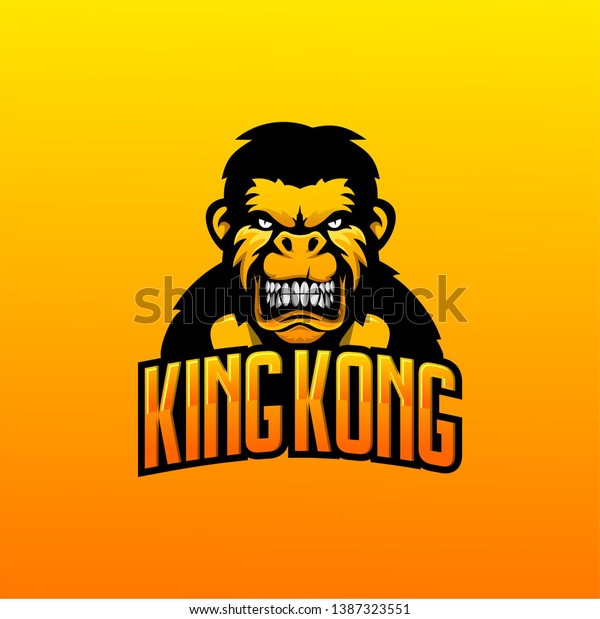 Logo Template Kingkong Kingkong Vector Illustration Stock Vector ...