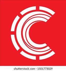 Logo Template Letter C Simple Stock Vector (Royalty Free) 1501773029 ...