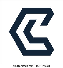 Logo Template Letter C Simple Stock Vector (Royalty Free) 1511140031 ...