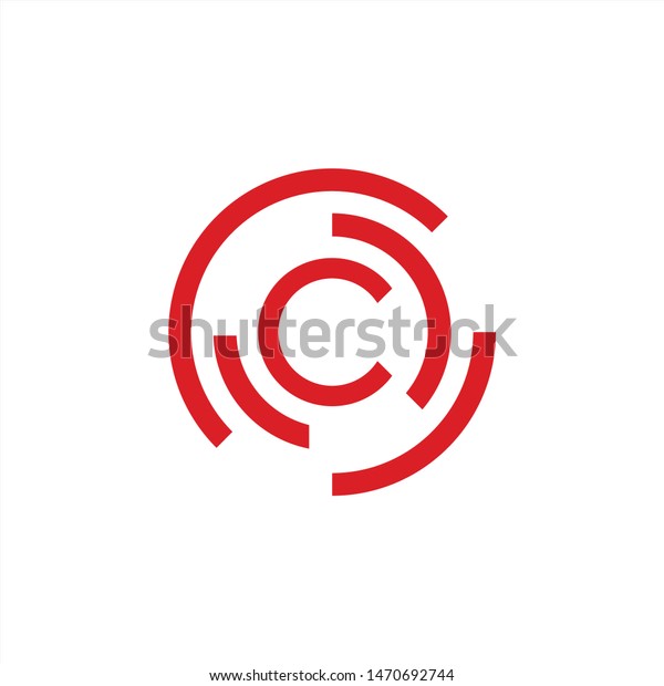 Logo Template Letter C Simple Stock Vector (Royalty Free) 1470692744 ...