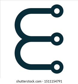 Logo Template Letter E Simple Stock Vector (Royalty Free) 1511154791 ...