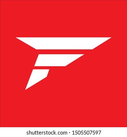 Logo Template Letter F Simple Stock Vector (Royalty Free) 1505507597
