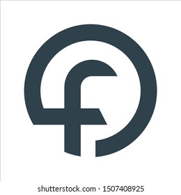 Logo Template Letter F Simple Stock Vector (Royalty Free) 1507408925