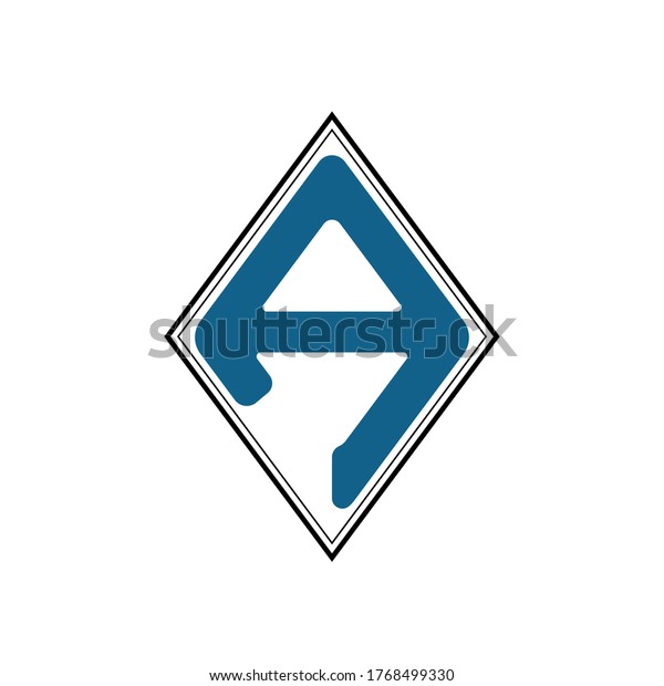 Logo Template Letter Letters Square Box Stock Vector (Royalty Free ...