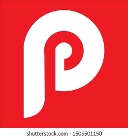 Logo Template Letter P Simple Stock Vector (Royalty Free) 1505501150 ...