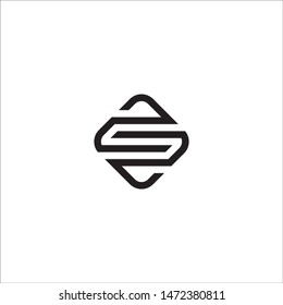 Logo Template Letter S Simple Stock Vector (Royalty Free) 1472380811 ...