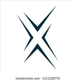 Logo Template Letter X Simple Stock Vector (Royalty Free) 1511220770 ...