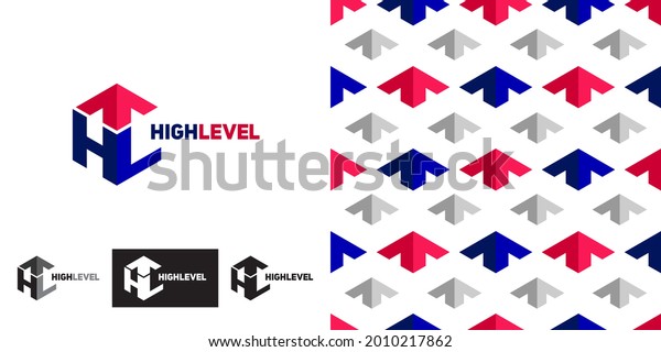 Logo Template Letters H L High Stock Vector (Royalty Free) 2010217862 ...