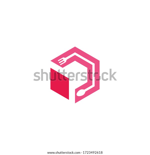 Logo Template Restaurant Arrow Simple Flat Stock Vector (Royalty Free ...
