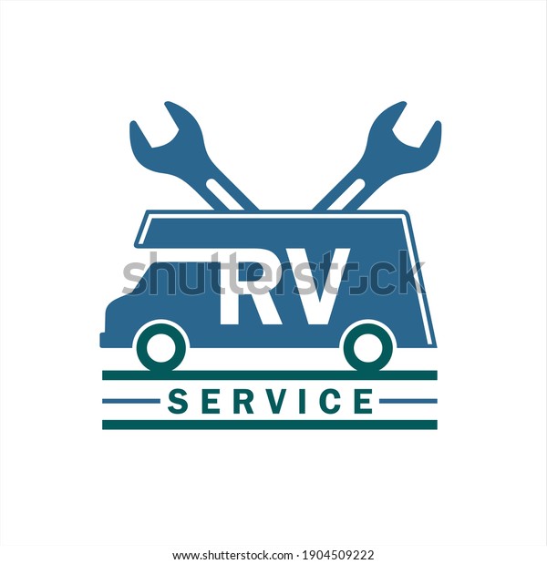 Logo Template Rv Service Rv Maintenance Stock Vector (Royalty Free ...