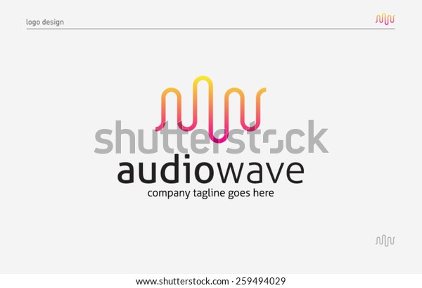 Logo Template Sound Wave Music Dj Stock Vector (Royalty Free) 259494029 ...