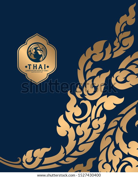 Logo Thai Art Vector Modern Style Stock-vektor (royaltyfri) 1527430400