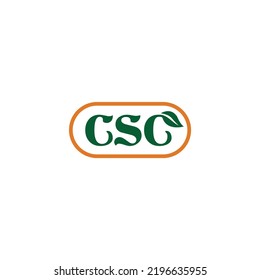 Logo That Combines Csc Writing Rectangular Stock Vector (Royalty Free ...
