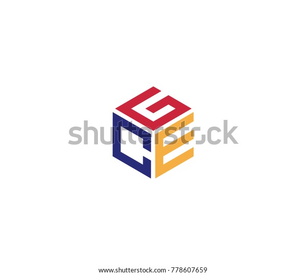 Logo Three Letters Gce Three Letter: vector de stock (libre de regalías ...