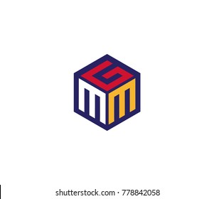 Logo Three Letters Gmm Flat Logo Stock Vector (Royalty Free) 778842058 ...