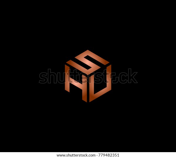 Logo Three Letters Shu Three Letter Stock Vector (Royalty Free ...