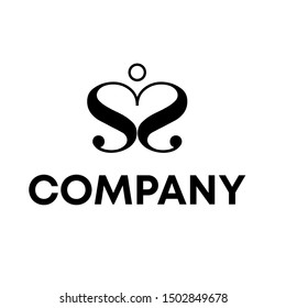 Ss Heart Logo Icon Design Template: เวกเตอร์สต็อก (ปลอดค่าลิขสิทธิ์ ...