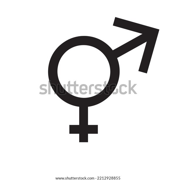 Logo Vector Gender Male Female Sex เวกเตอร์สต็อก ปลอดค่าลิขสิทธิ์