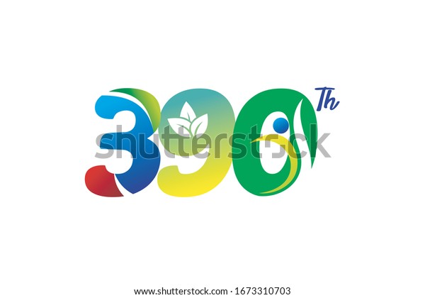 Logo Vector Number 390 Anniversary Makes Stock Vector (Royalty Free ...