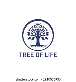 Logo Vector Silhouette Tree Symbolizing Life Stock Vector (Royalty Free ...