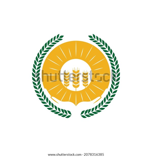 Logo Vector Sorghum Plant Stock Vector (Royalty Free) 2078316385 ...