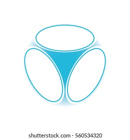 Logo Volumetric Symbol Vector Stock Vector (Royalty Free) 560534320 ...